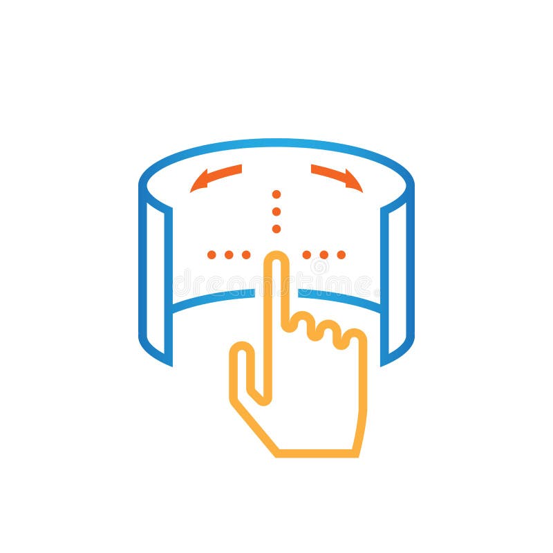 Touch interface stock illustration. Illustration of pretty - 16637433