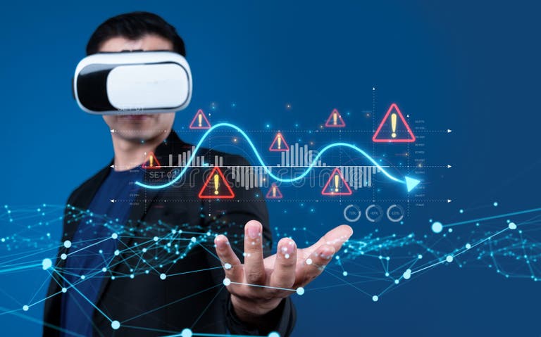 Virtual Reality Trader Analyzing Stock Market Data and Alerts with ...