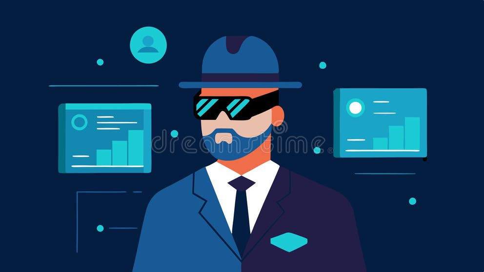 Virtual Reality Training a Detective Wearing Virtual Reality Goggles ...