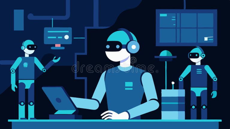 Virtual Reality Training a Scene Where Robots are Being Programmed and ...