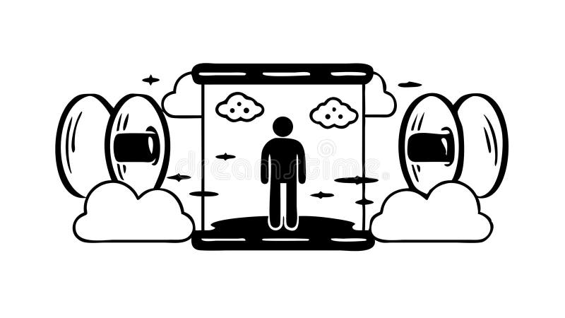 Virtual Reality Training, Simulation, Vector Design Generative AI Stock ...