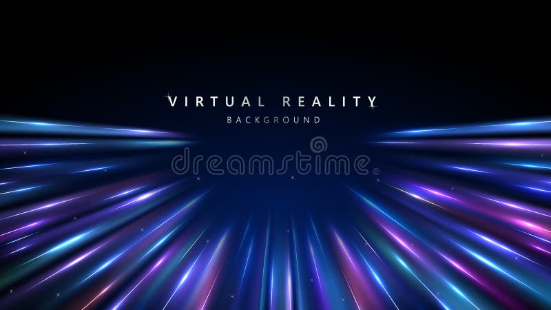 Virtual Reality VR Background with Zoom Effect Background Stock Photo ...