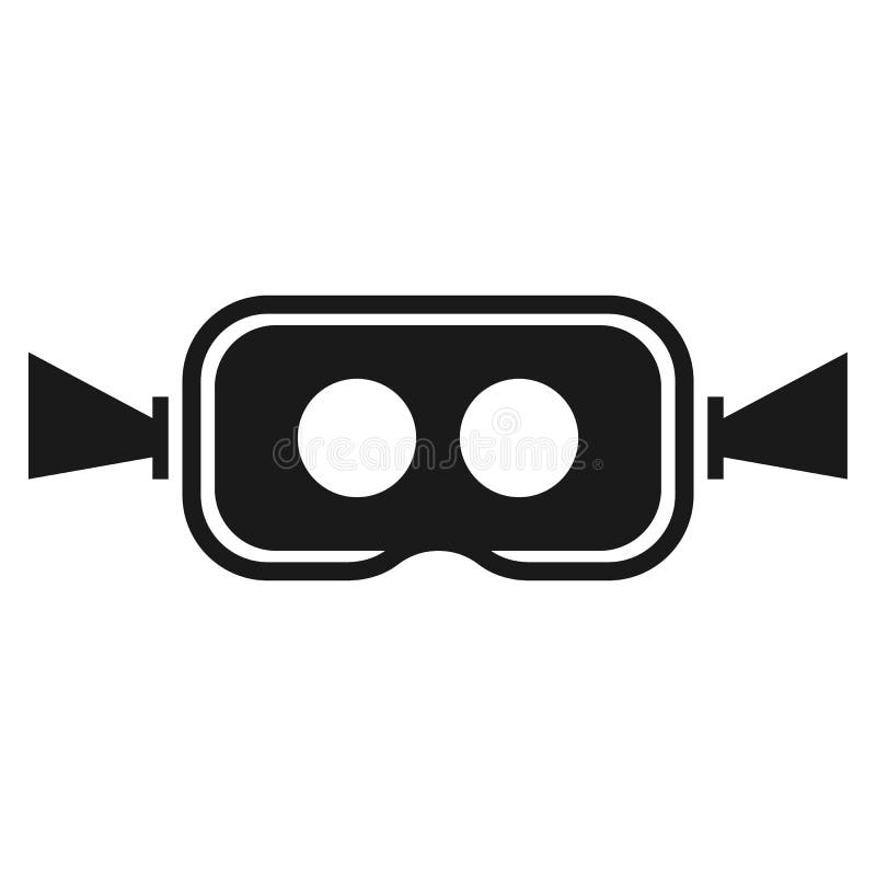 Virtual Reality or VR Glasses Simple Vector Flat Icon Stock Vector ...