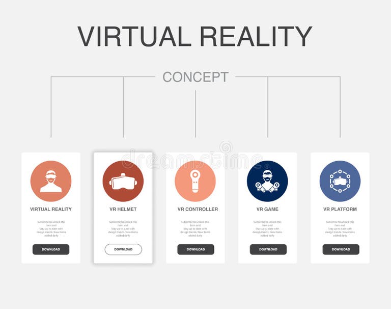 Virtual Reality, VR Helmet, VR Stock Vector - Illustration of pack ...