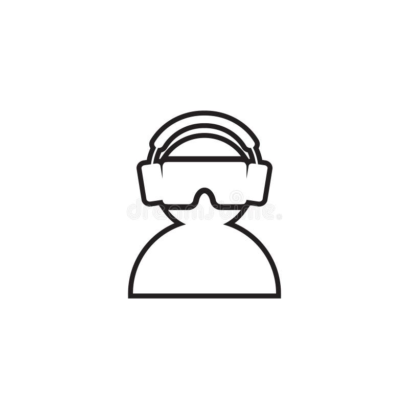 Virtual Reality Vr Icon Graphic Design Template Stock Vector ...