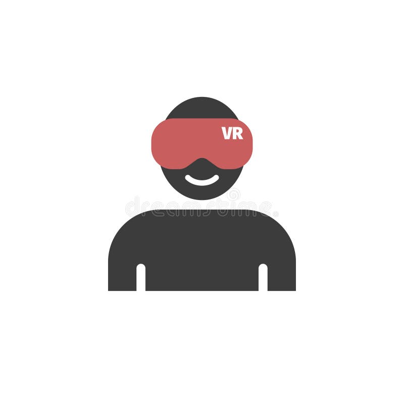 Virtual Reality. VR Icon. Vector Signs for Web Graphics. Stock Vector ...