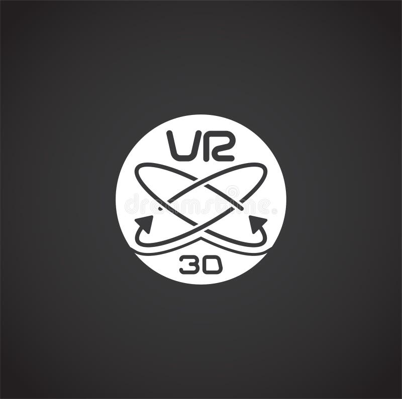 Virtual Reality VR Related Icon on Background for Graphic and Web ...