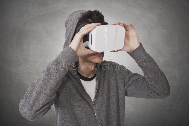 Virtual reality stock photo. Image of used, viewer, equipment - 70523486