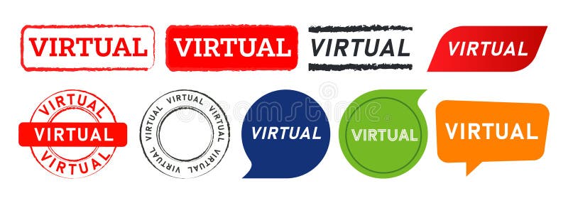 Sticker Virtual Stock Illustrations – 3,511 Sticker Virtual Stock ...