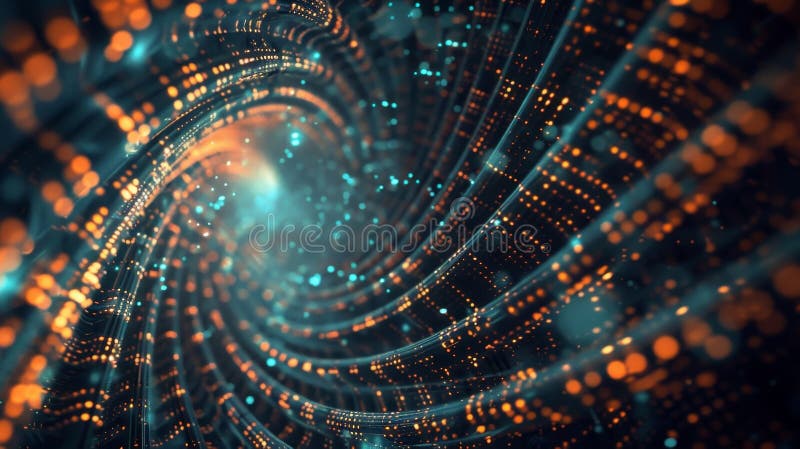 In a Virtual Representation a Quantum Processor Sends Data through a Series of Complex Pathways ...