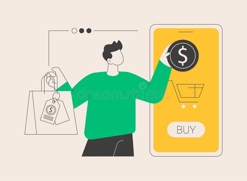 Virtual Sales Abstract Concept Vector Illustration. Stock Vector ...