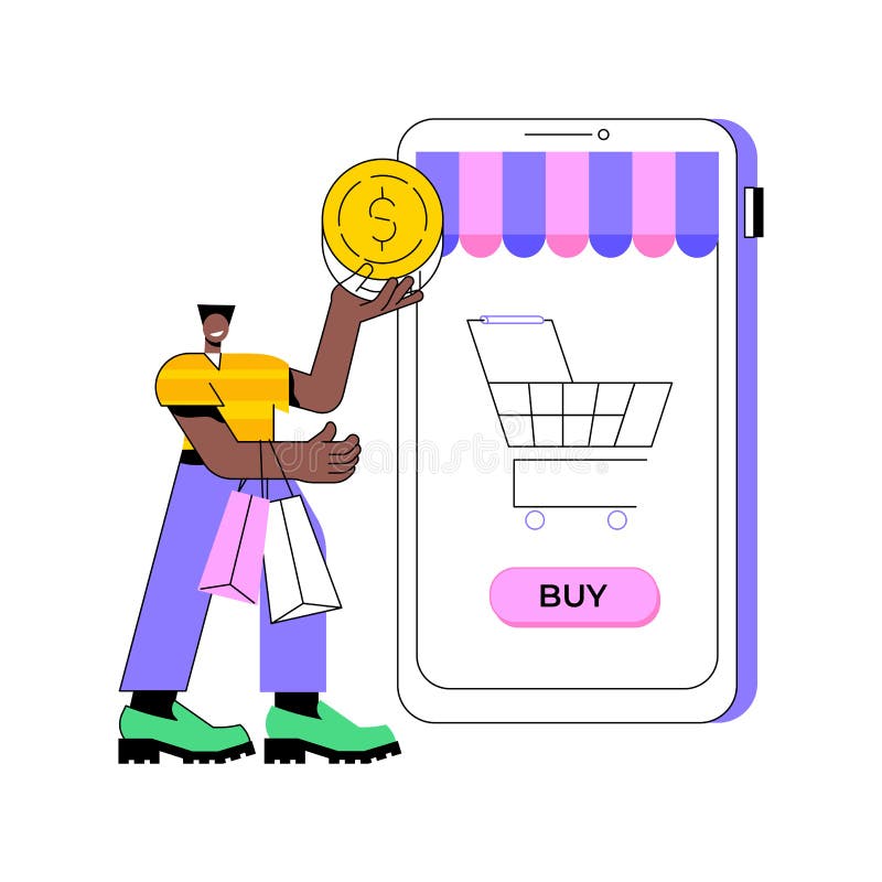 Virtual Sales Abstract Concept Vector Illustration. Stock Vector ...