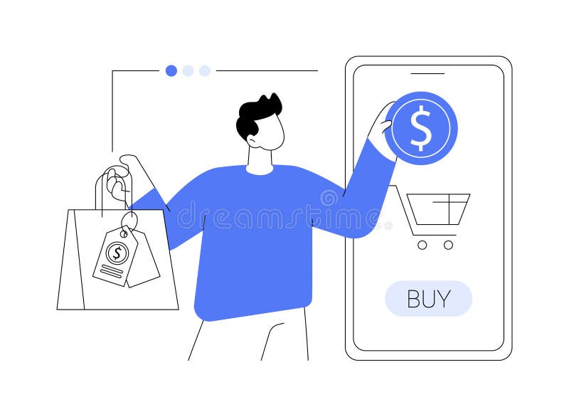 Virtual Sales Abstract Concept Vector Illustration. Stock Vector ...