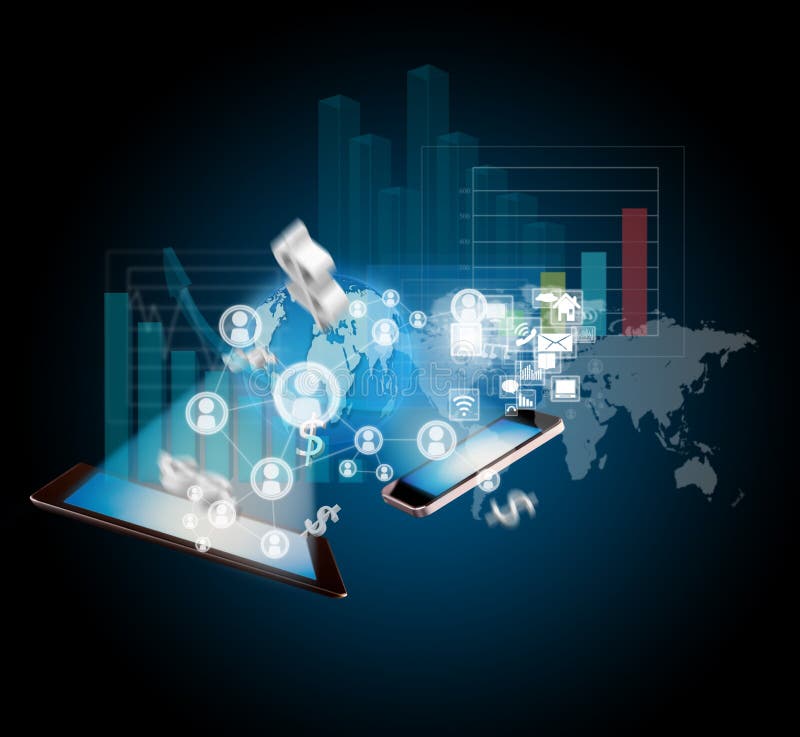 Virtual scheme concept stock image. Image of connect - 38083501