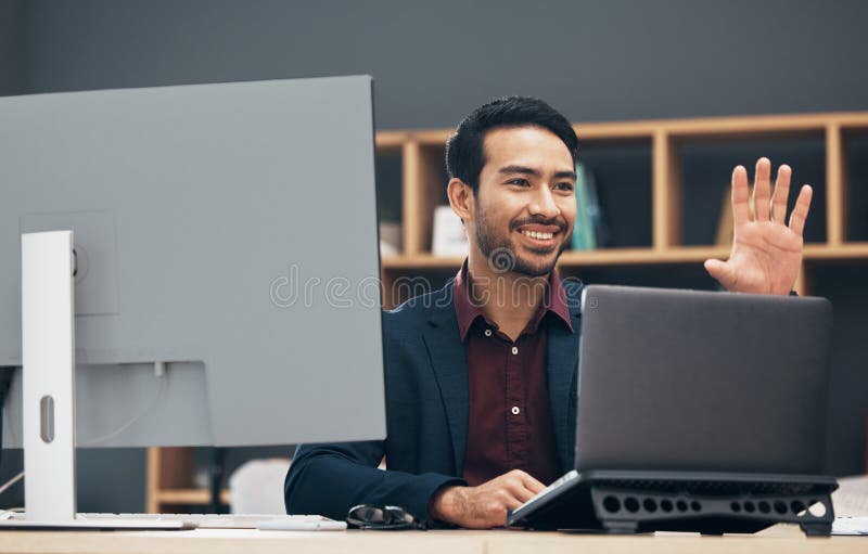 Virtual Screen, Laptop Gesture and Person Work on UX Web Design, App ...