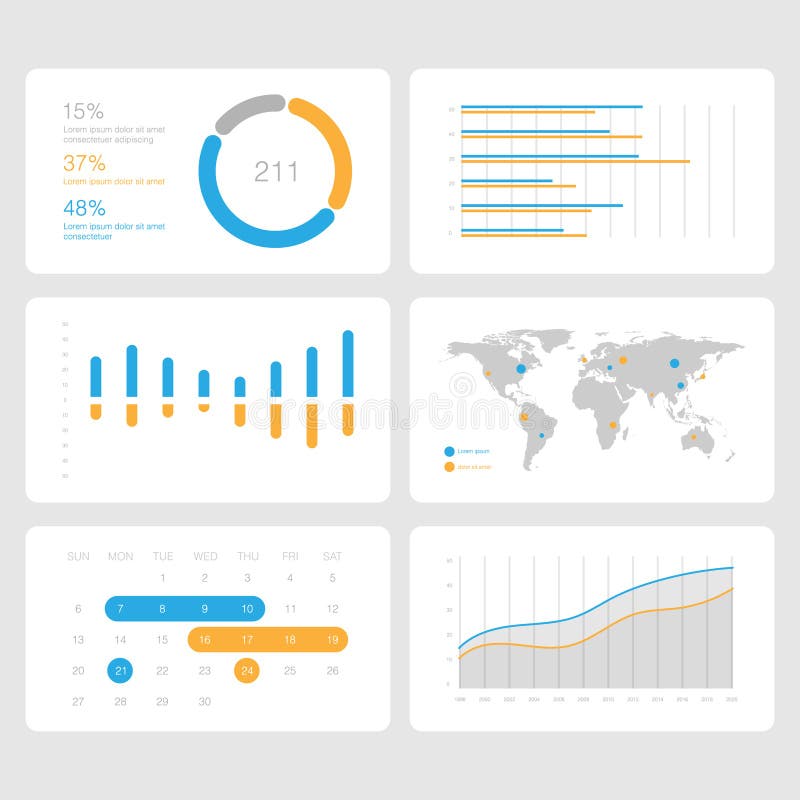 Virtual Screen Showing Data Analytics Statistics Chart Dashboard ...