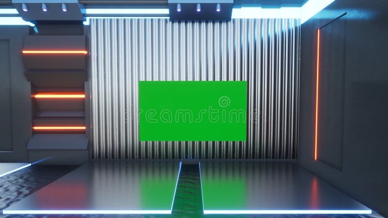Talk Show Set Green Screen Stock Illustrations – 156 Talk Show Set ...