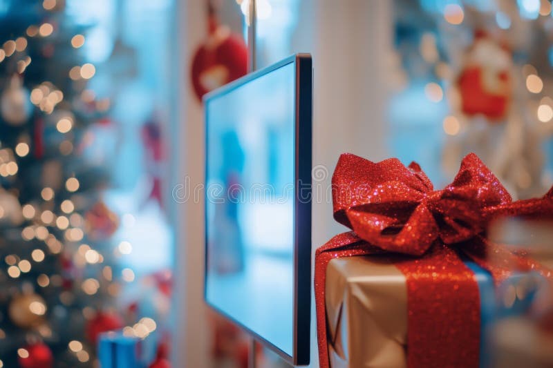 Virtual Shopping Assistant in a Calm Setting Stock Illustration ...