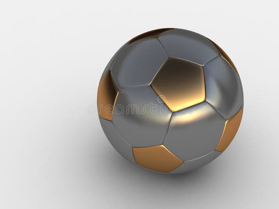 Virtual soccer ball stock illustration. Illustration of glossiness ...