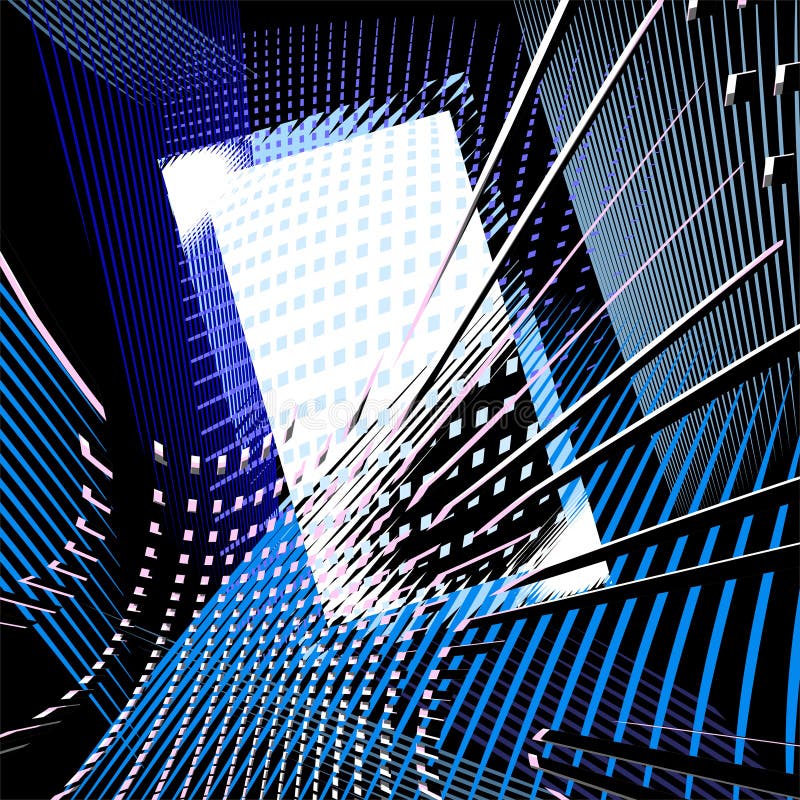 Virtual space stock vector. Illustration of effects, blocks - 3818106