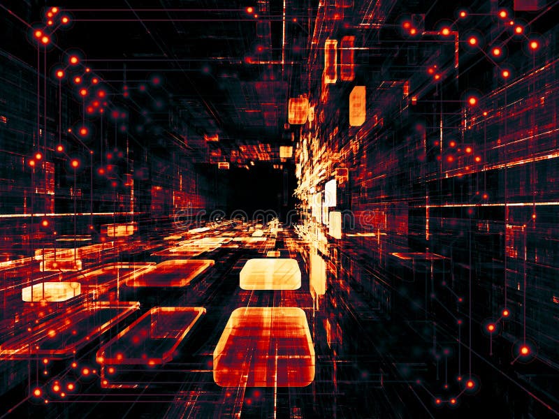 Virtual Space Abstraction stock photo. Image of network - 26420398