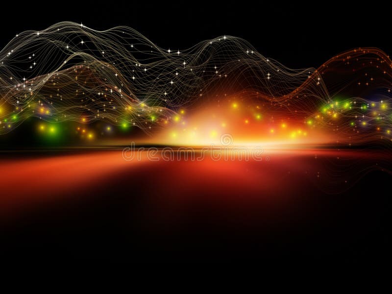 Virtual Wave Particle stock illustration. Illustration of element ...