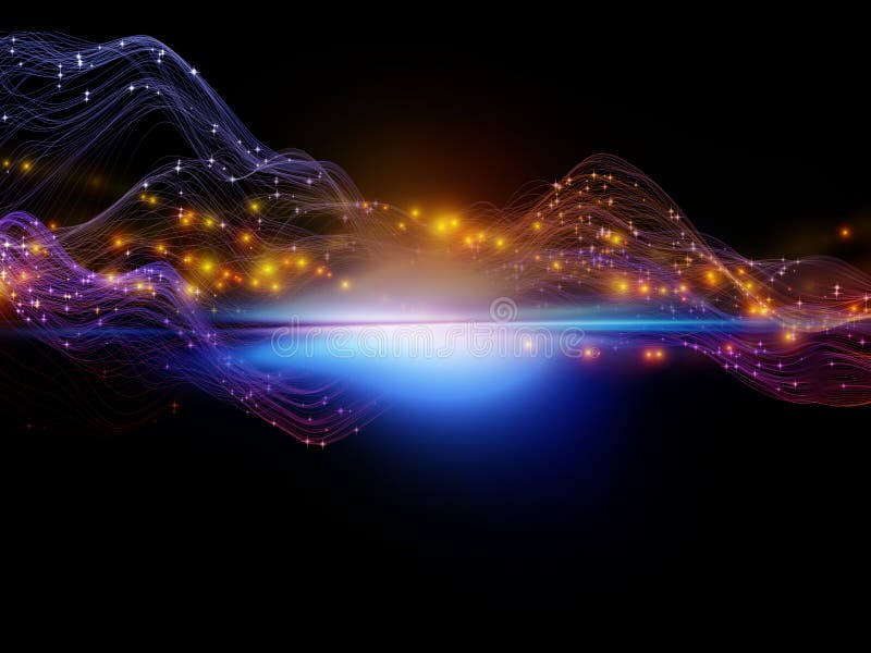 Virtual Wave Particle stock illustration. Illustration of element ...