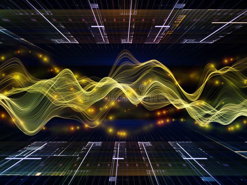 Virtual Wave Particle stock illustration. Illustration of element ...