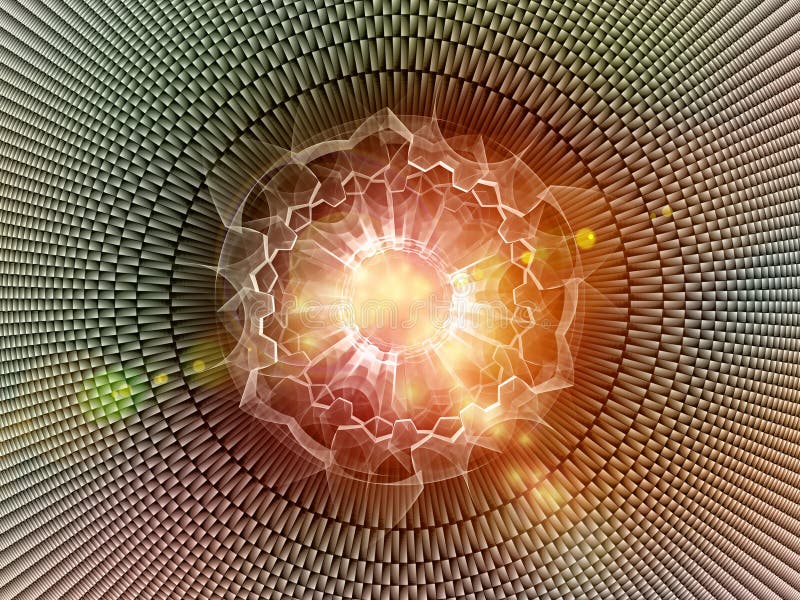 Virtual Space Geometry stock illustration. Illustration of rendering ...