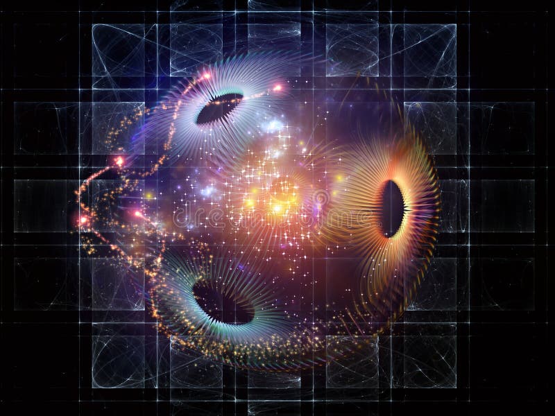 Virtual Space Backdrop stock illustration. Illustration of arrangement ...