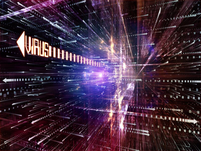 Virtual virus stock illustration. Illustration of particle - 17397204
