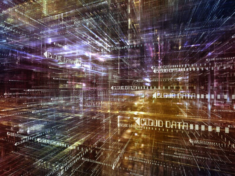 Advance of Digital World stock illustration. Illustration of ...