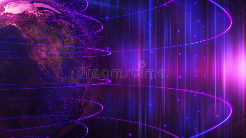 Virtual Sphere Around the Earth, Symbolizing the Development of ...