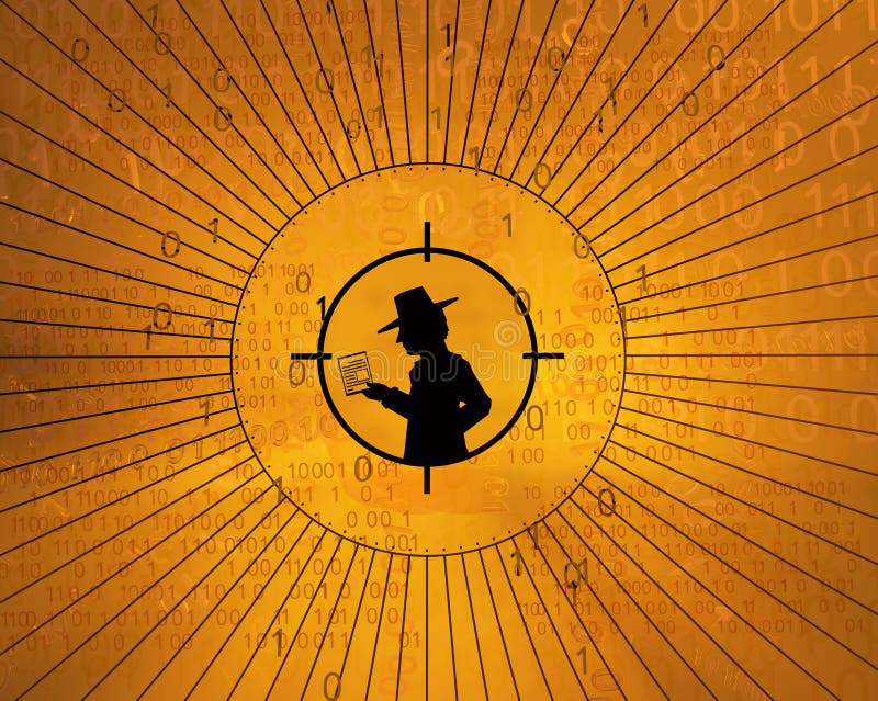 Virtual Spy Target stock illustration. Illustration of target - 110798207