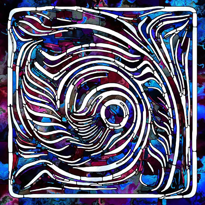 Virtual Stained Glass stock illustration. Illustration of profound ...