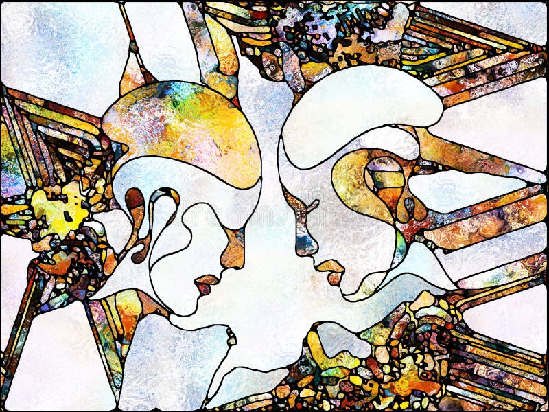 Virtual Stained Glass stock illustration. Illustration of acrylic ...