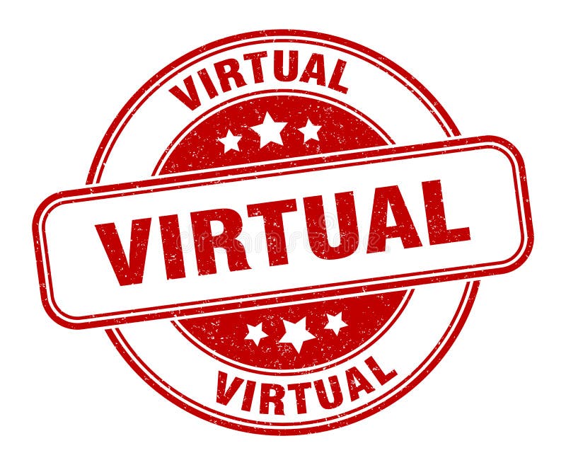 Virtual Stamp. Virtual Label. Round Grunge Sign Stock Vector ...
