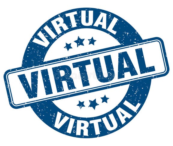 Virtual Stamp. Virtual Label. Round Grunge Sign Stock Vector - Illustration of insignia, stamp ...