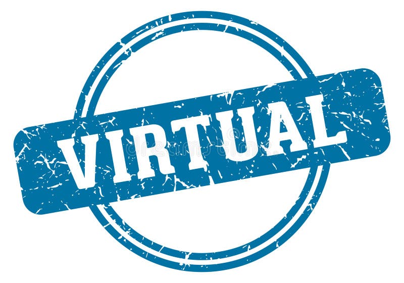 Virtual Stamp. Virtual Label. Round Grunge Sign Stock Vector ...