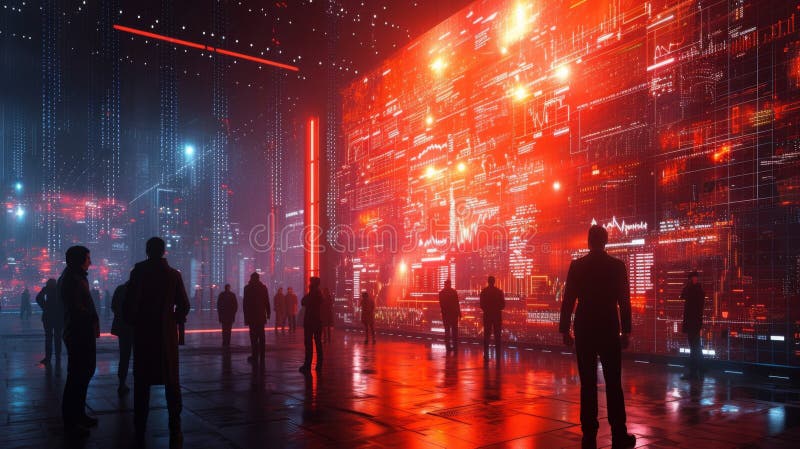 A Virtual Stock Market Filled with a Dizzying Array of Charts Graphs ...