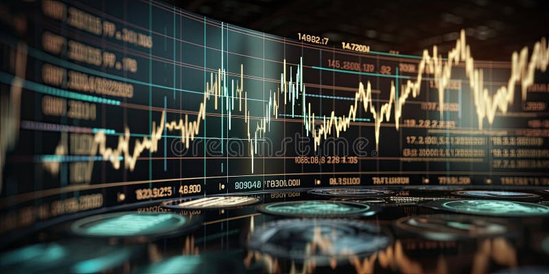 Virtual Stock Market Infographics. Augmented Reality. Generated by AI ...