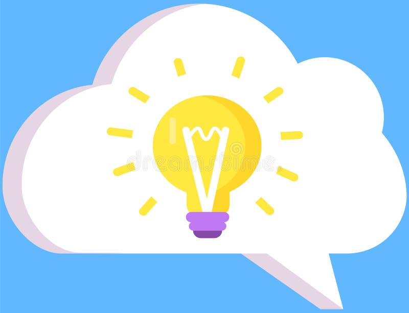 Virtual Storage with Burning Lightbulb, Service for Saving Information ...