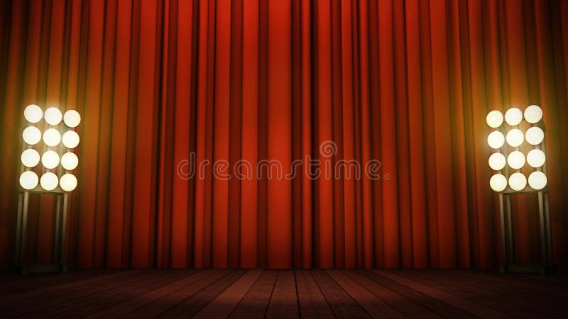 Virtual Studio Background for Music Projects. 3D Render, Ideal for Live ...