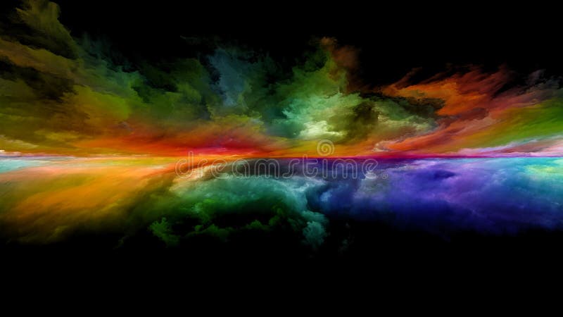 Virtual Sunset stock illustration. Illustration of evening - 149405279