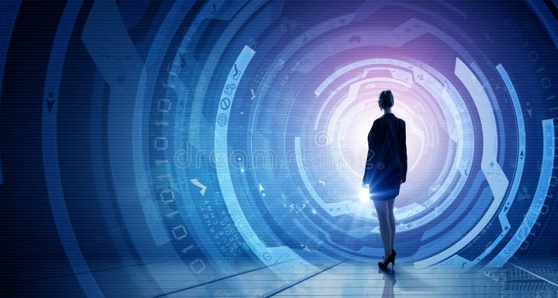 Virtual technologies stock illustration. Illustration of graphical ...