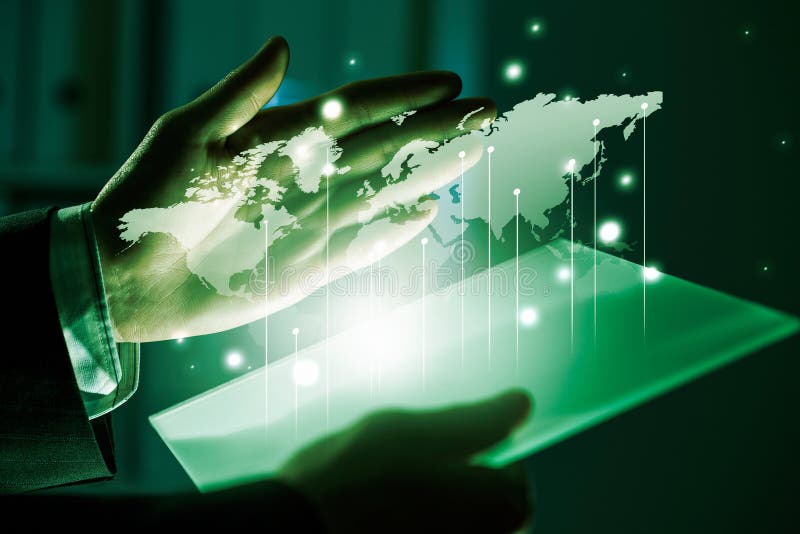 Virtual technologies stock image. Image of data, network - 57894673