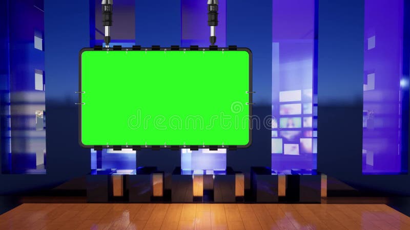 Virtual Television Studio Background with Green ScreenVirtual ...