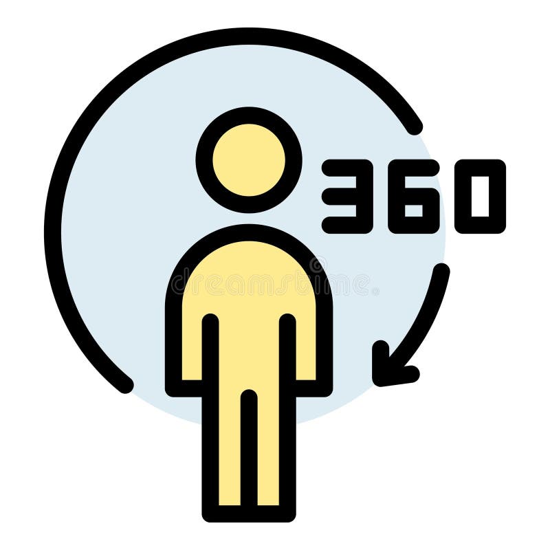 360 Virtual Tour Icon Vector Flat Stock Vector - Illustration of ...