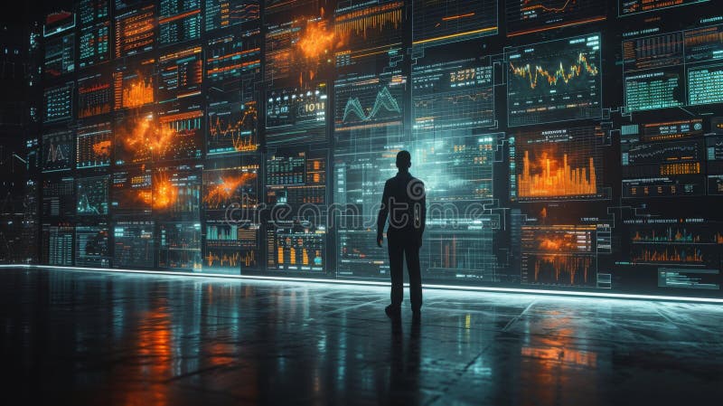A Virtual Trading Floor Filled with Holographic Projections of Charts ...