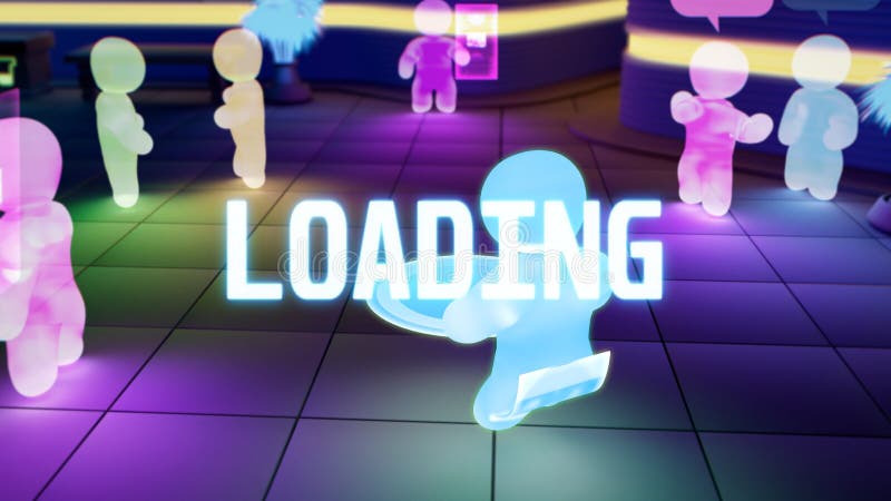 Virtual Universe Avatar of a User Gets Loading Message - Industrial 3D ...